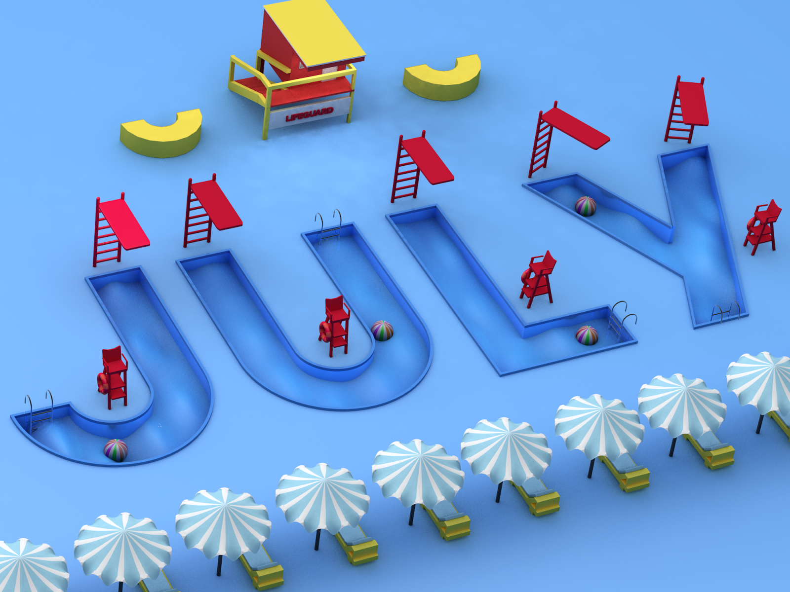 JULY~summer vibes by Moiz Hamid on Dribbble