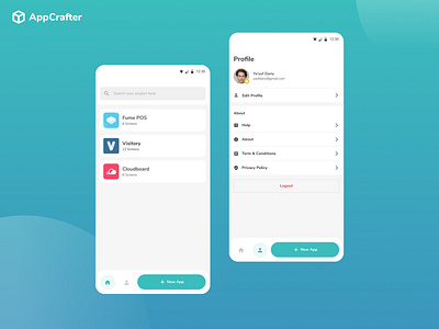 UI Design for AppCrafter by Ya'suf dany on Dribbble