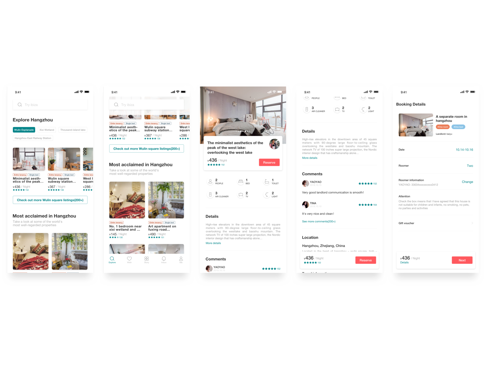 Airbnb redesign by zhoutian on Dribbble
