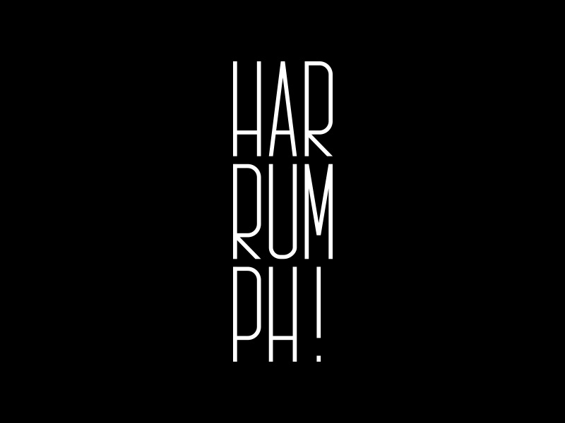 Harrumph! Logo by Elizabeth Reay on Dribbble