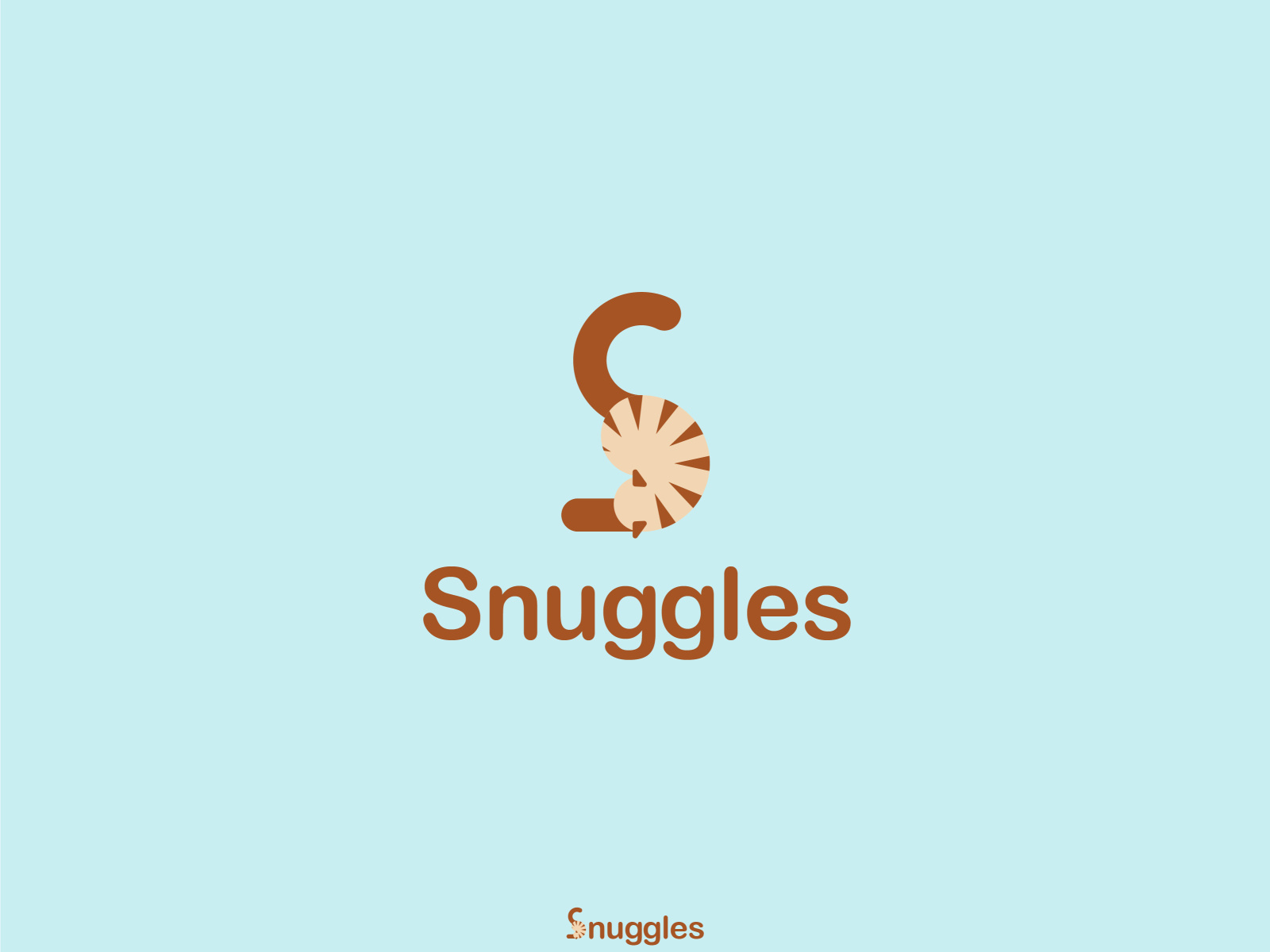 Snuggles logo by Gaurav Kumar on Dribbble