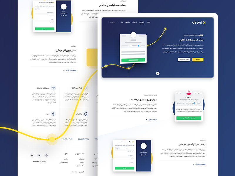 Zarinpal - Landing Page by Mahdi Mohrehchi on Dribbble