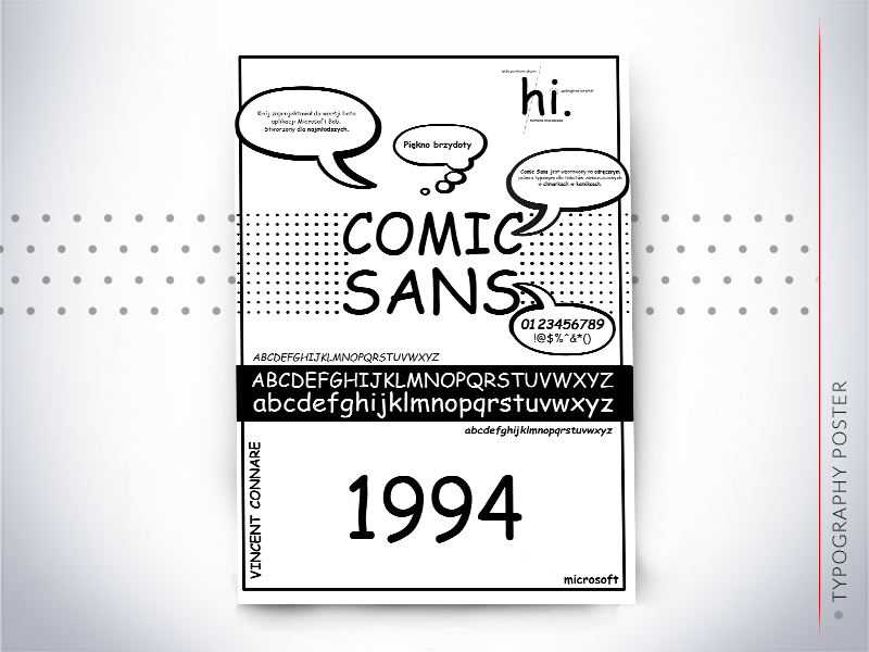 Comic Sans Poster by kasia.es on Dribbble