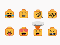 LEGO Emoji by Justas Galaburda on Dribbble