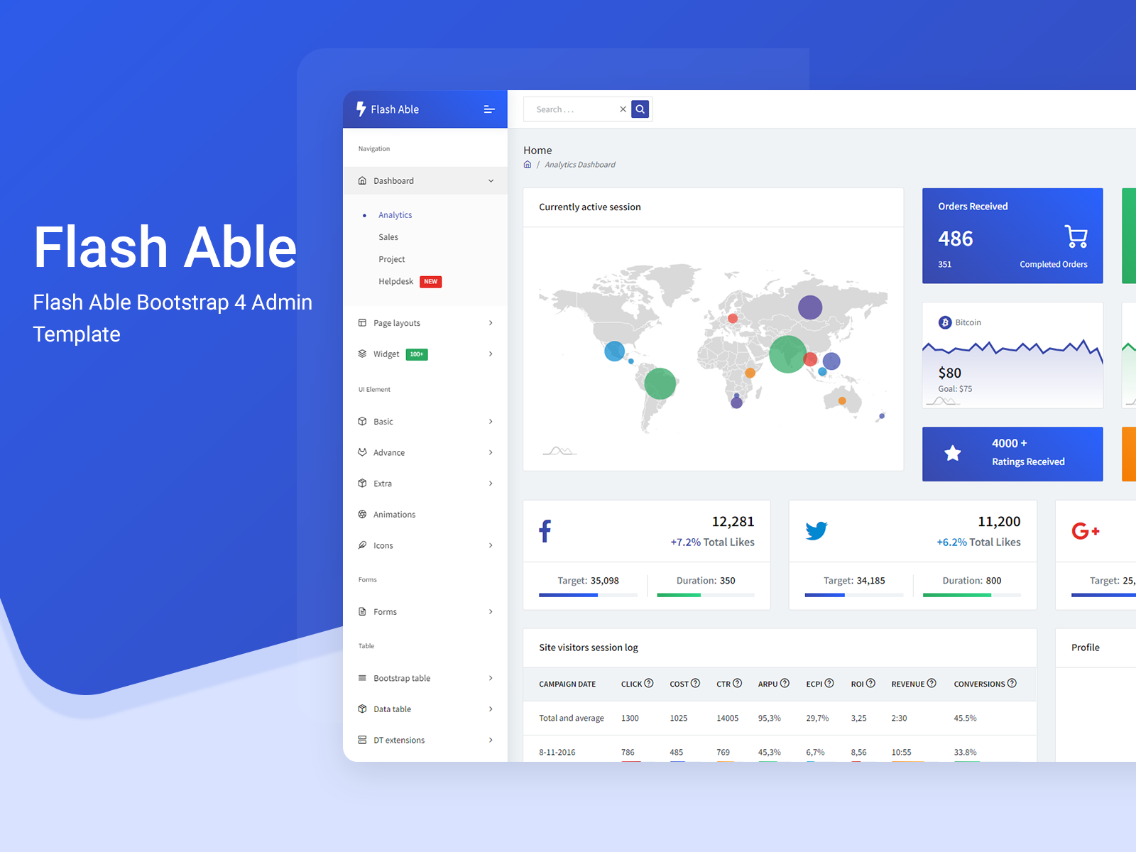 Flash Able Bootstrap 4 Admin Template by CodedThemes on Dribbble Flash Able Bootstrap 4 Admin Template by CodedThemes on Dribbble