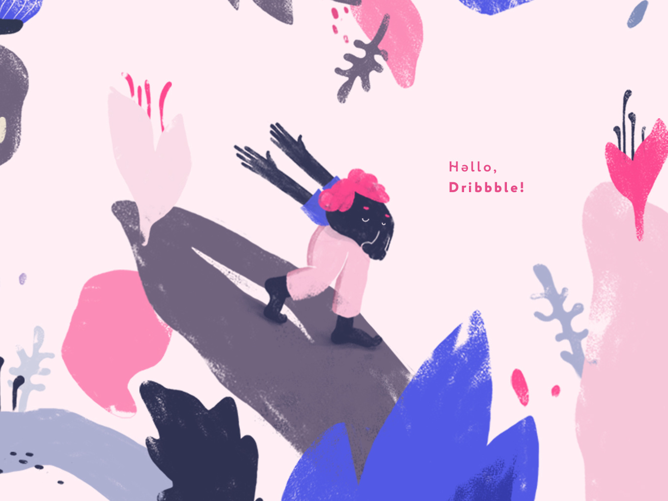 Hello Dribbble by Ulya on Dribbble