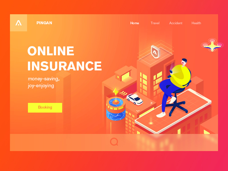 ONLINE INSURANCE by 小五 for innn on Dribbble