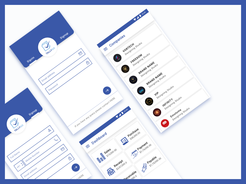 Tally Go Mobile UI Design by Ravi Patel on Dribbble