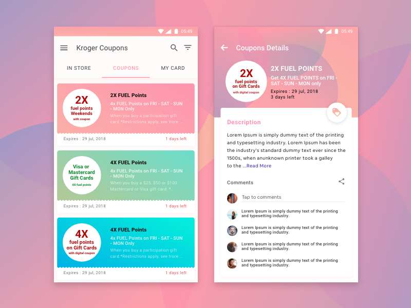 Coupon System by Ravi Patel on Dribbble