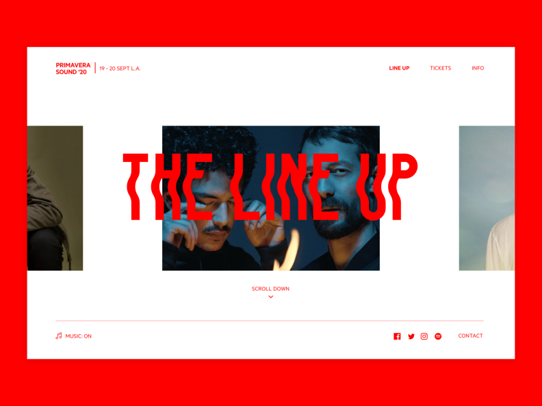 Primavera Sound L.A 2020 — lineup💥 by Núria on Dribbble
