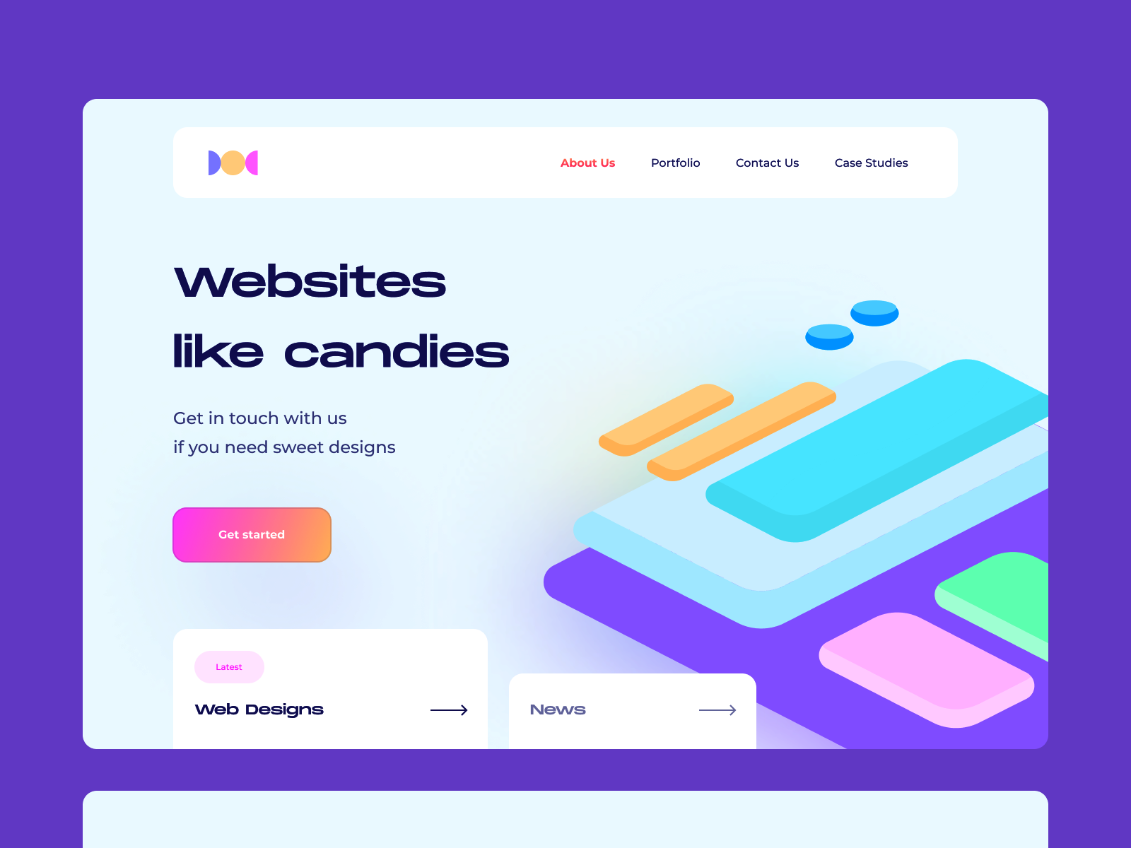 Candy agency by turaluix on Dribbble