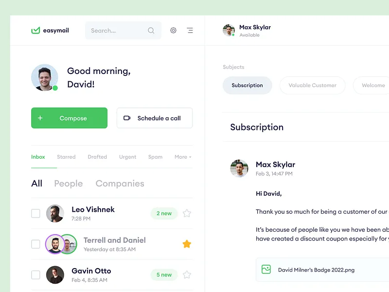 Messenger UI designs, themes, templates and downloadable graphic ...
