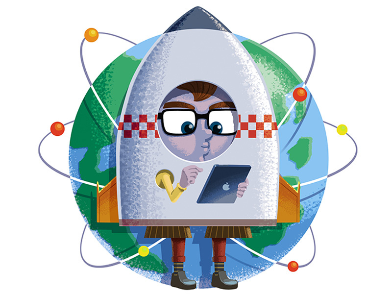 Technology age by wong siu kin on Dribbble