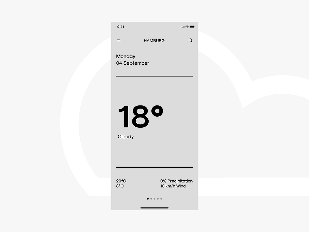 Weather App Concept by Caroline Lenzing on Dribbble