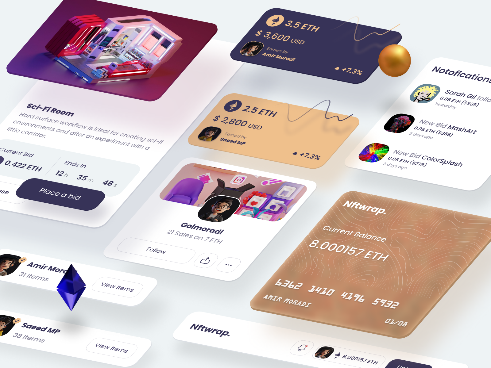 NFT - Component by Amir Moradi on Dribbble