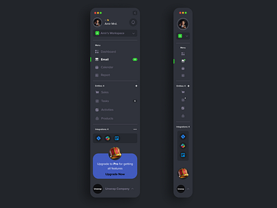 Sidebar Navigation by Amir Moradi on Dribbble