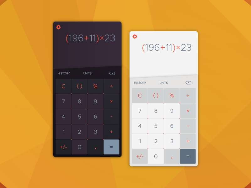Calculator App Design by Lamissol on Dribbble