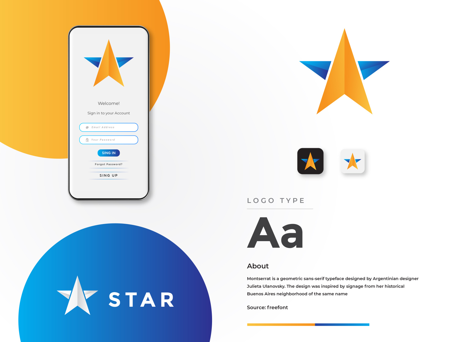 Star logo mark by Fahim Ahmed on Dribbble