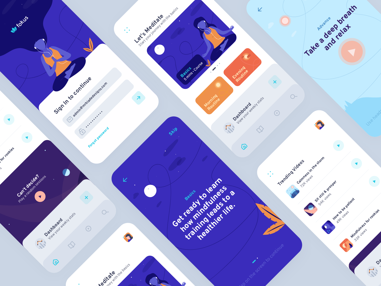 Fokus Meditation And Habit Building Nativescript By Harsimran Singh On Dribbble 