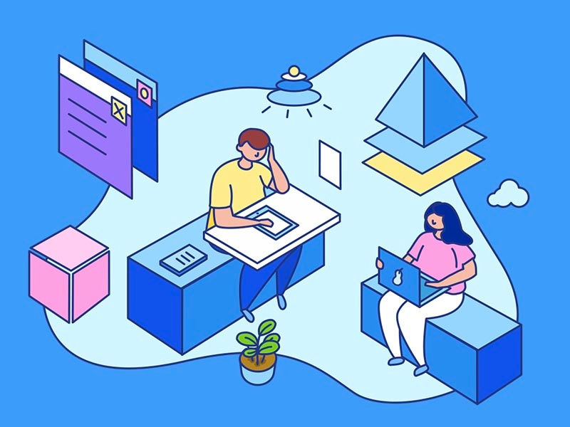 working scenario by VICKY_RR on Dribbble