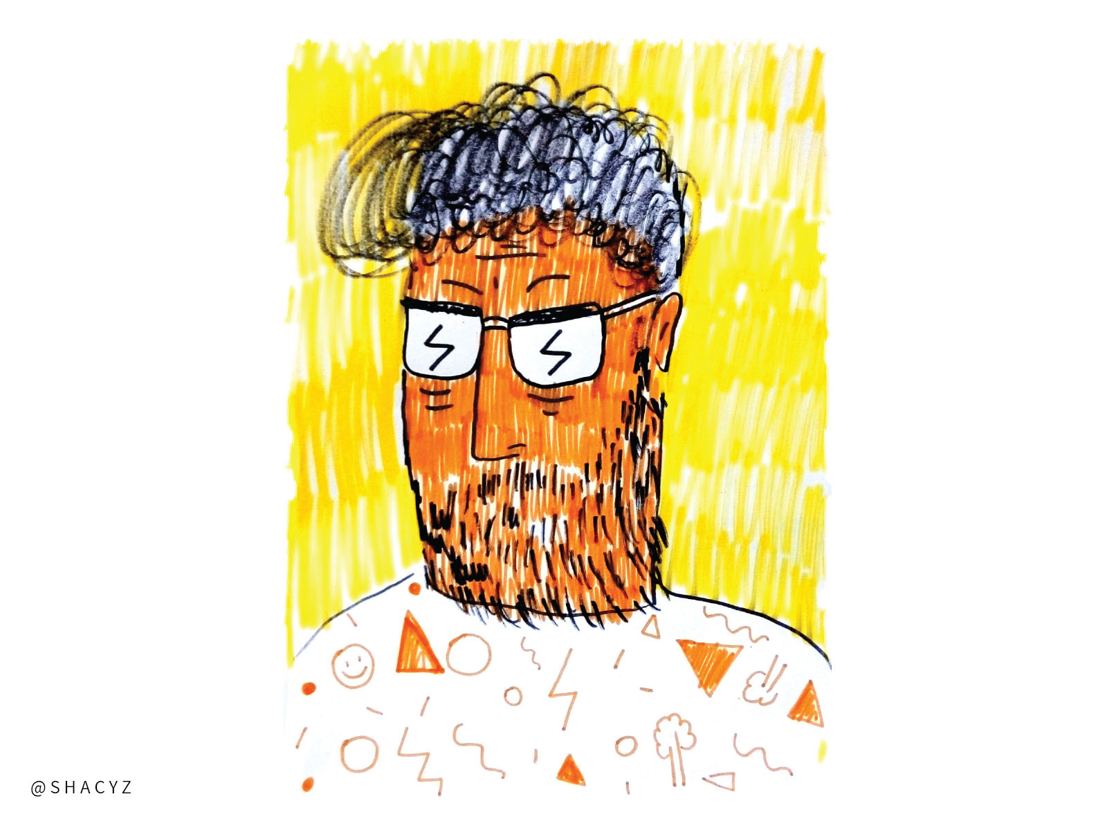 Dude markers illustration by shacyz on Dribbble