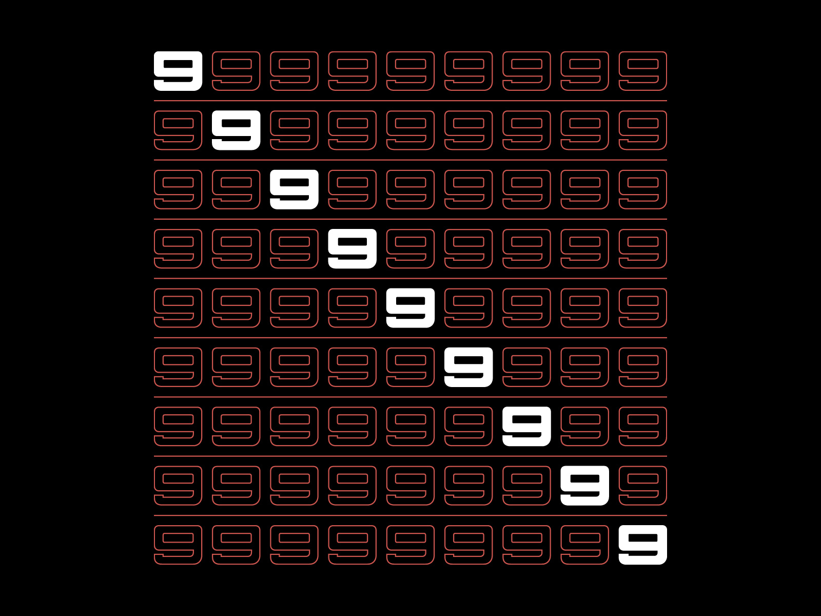 999999999 by bold&brave on Dribbble