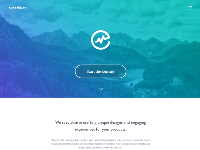 Expedition Site by OH on Dribbble
