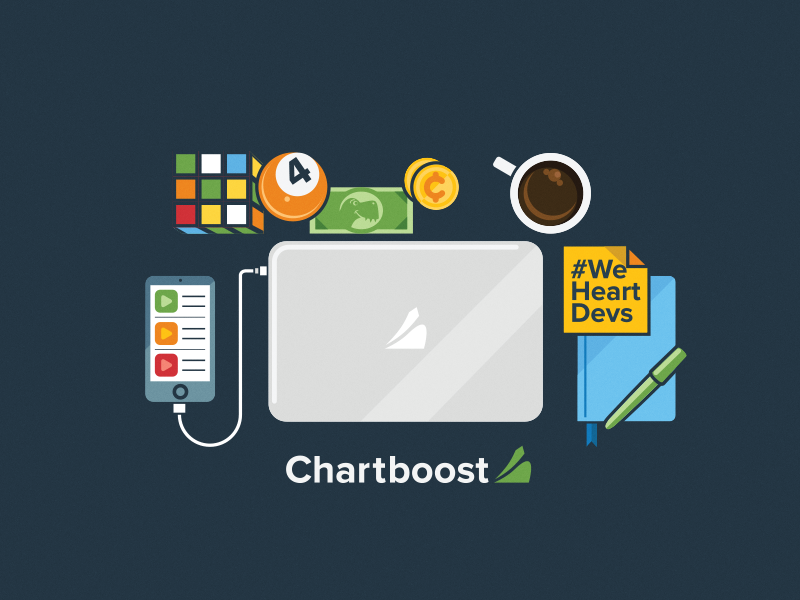 Booster's Desk by Paolo Ertreo for Chartboost on Dribbble