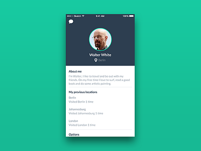 Profile Screen - App by Catarina Fagundes Coutinho on Dribbble