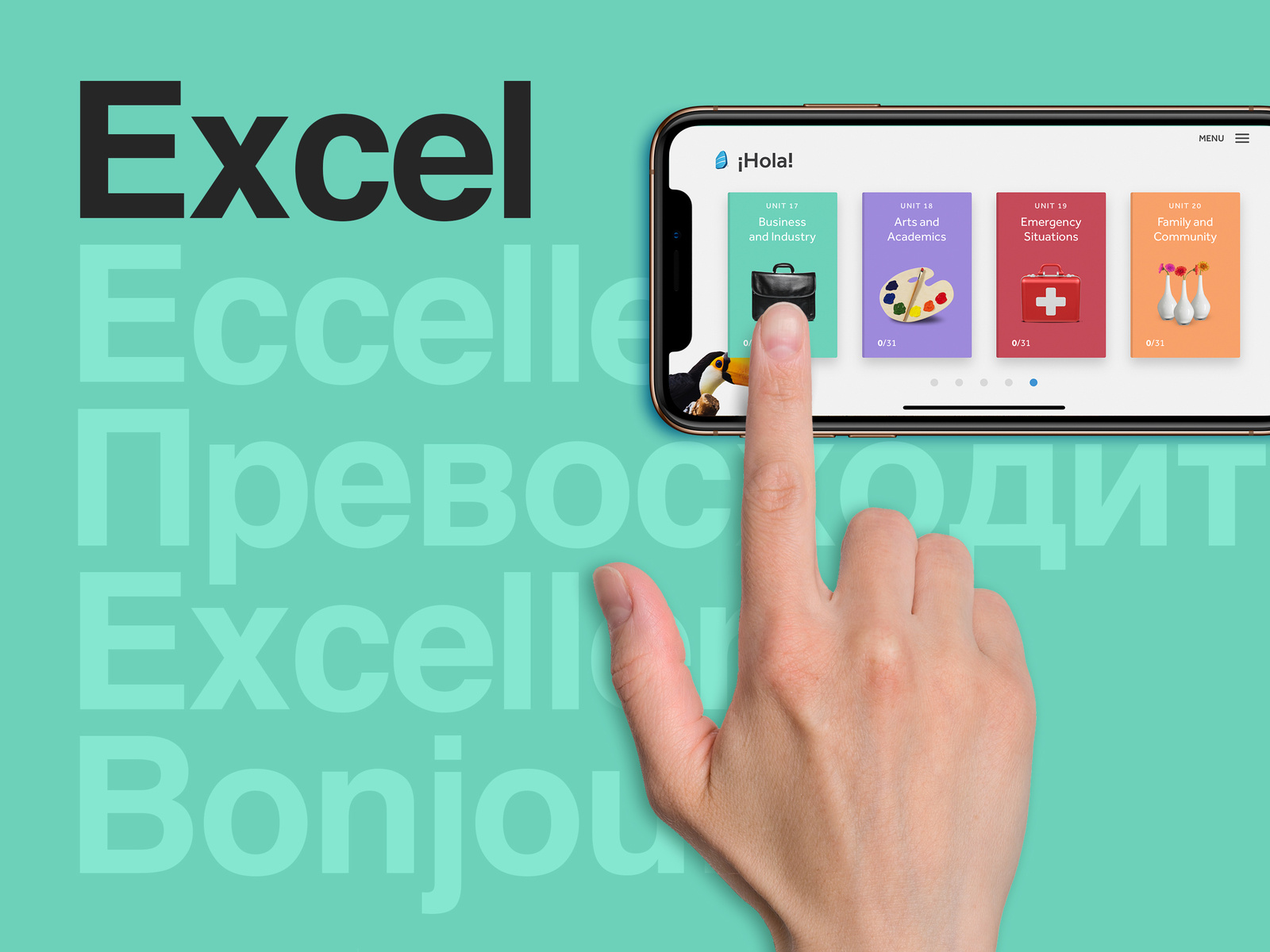 Excel by Rosetta Stone on Dribbble