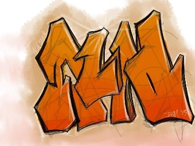 Graff sketch by Dom Davda on Dribbble