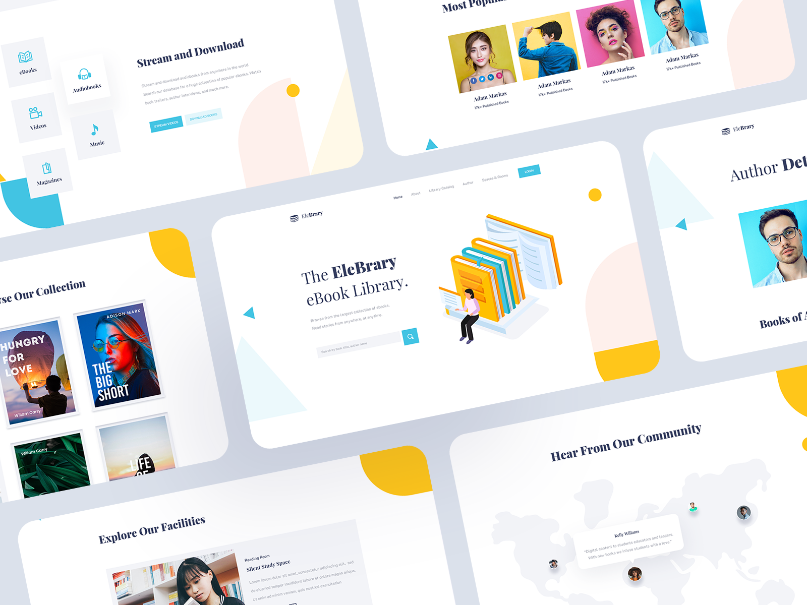 EleBrary - Library Template for Elementor by Sabbir @Resimpl for ...