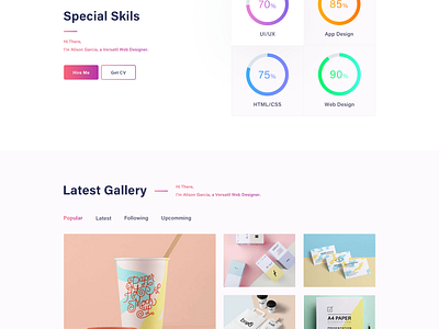 Portfolion - Personal Portfolio Website by SabbirMc on Dribbble
