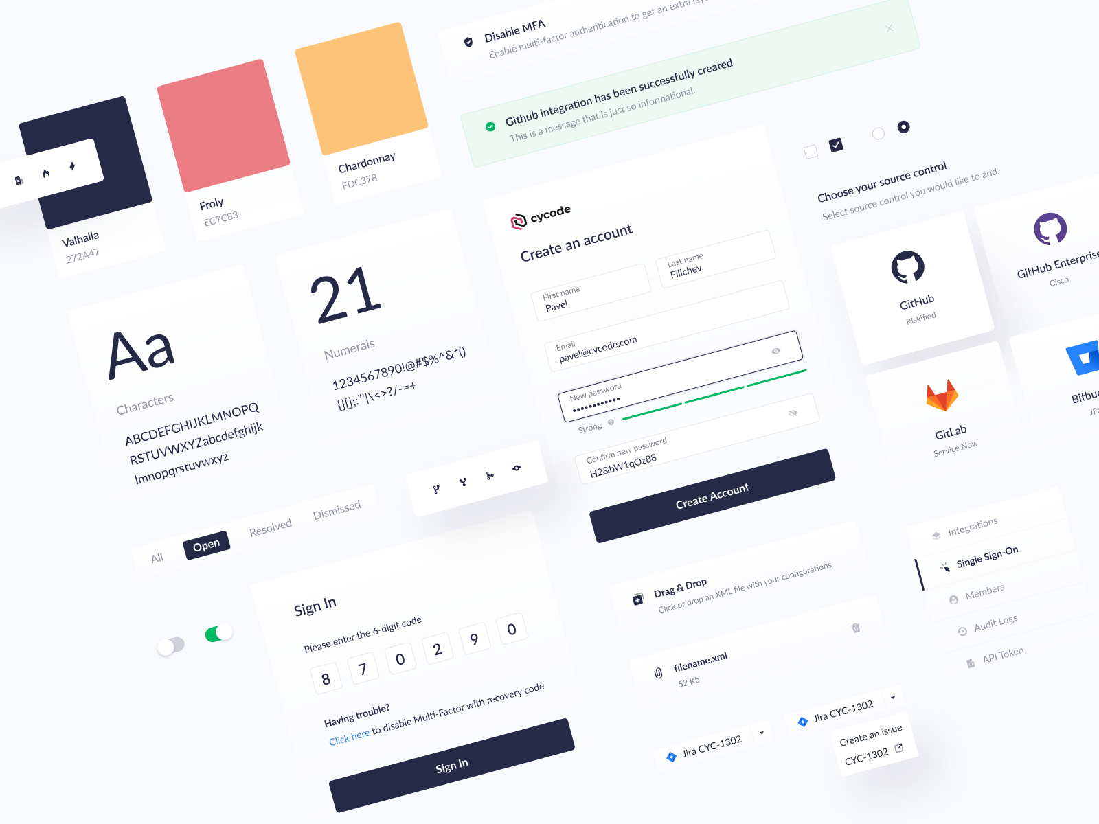 UI Components by Pavel Filichev on Dribbble