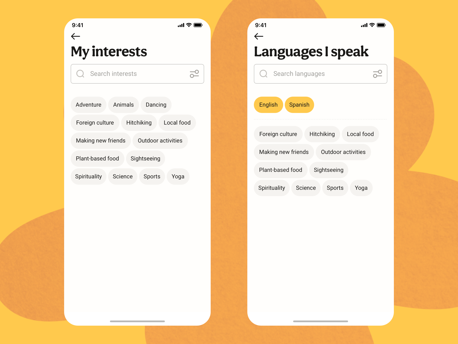 Interests and Languages by Zlatko Najdenovski for Ensage on Dribbble