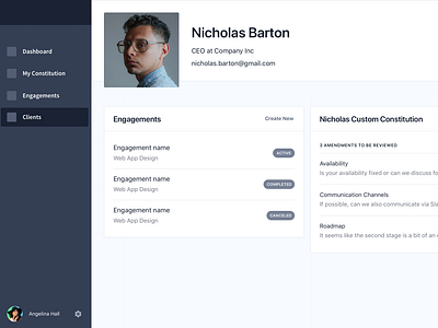 Clients list by Zlatko Najdenovski on Dribbble
