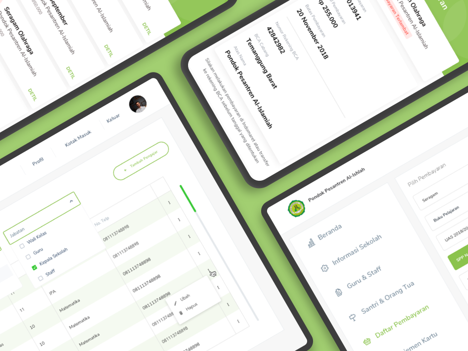 School Web App Design by Upik Oktafiani on Dribbble