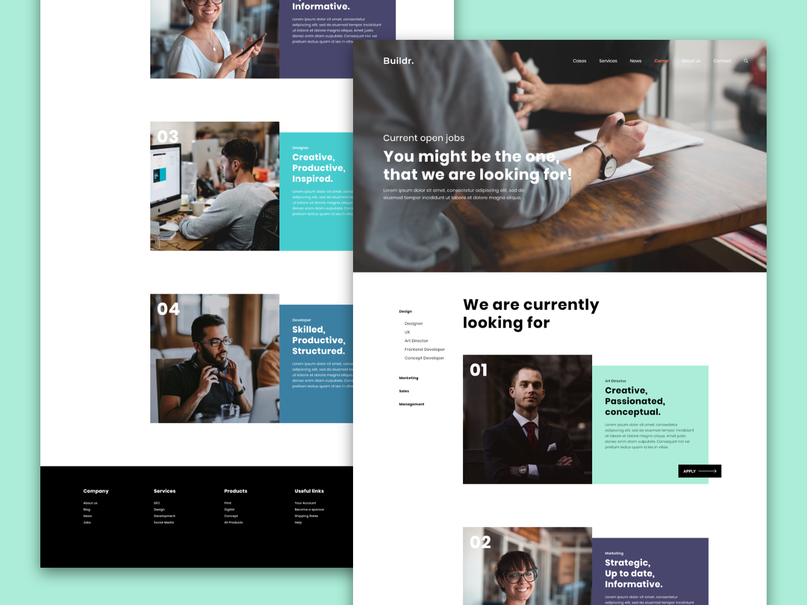 Daily UI #050 / Job listing by Frederik Rasmussen on Dribbble