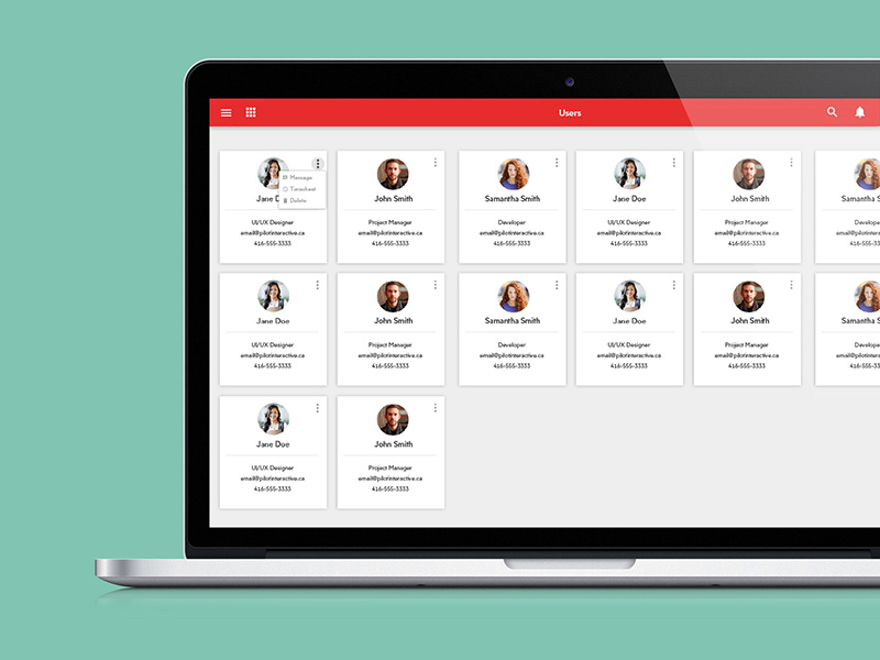 Project Management System by Cassandra Cappello on Dribbble