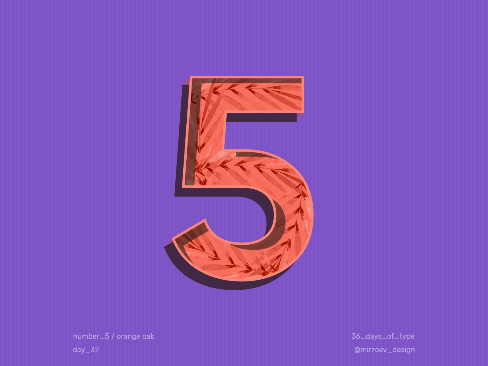 Day 32 Number 5 By Hicret Mirzoev On Dribbble day-32-number-5-by-hicret-mirzoev-on-dribbble