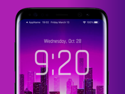 Retro lock screen mockup by subham ray on Dribbble