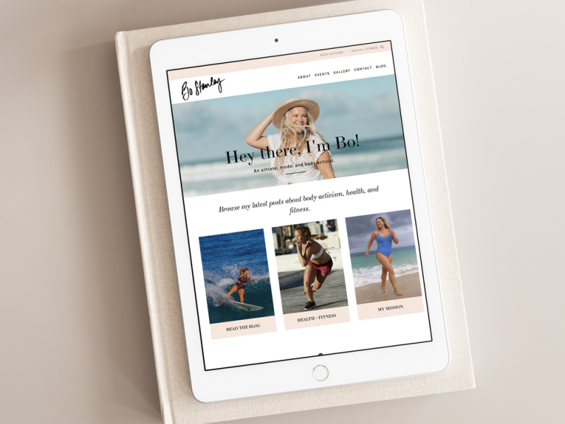 Bo Stanley Website by Hayley Fedders on Dribbble