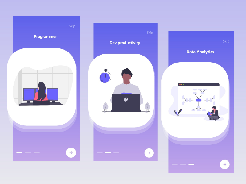 Mobile App Onboarding Design by aziz gida on Dribbble