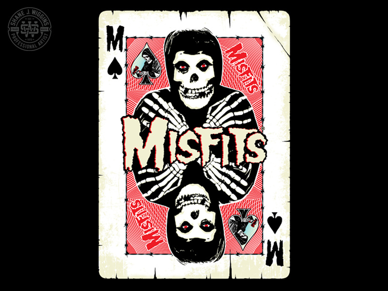 The Misfits - Playing Card Illustration by Shane J. Wiggins on Dribbble