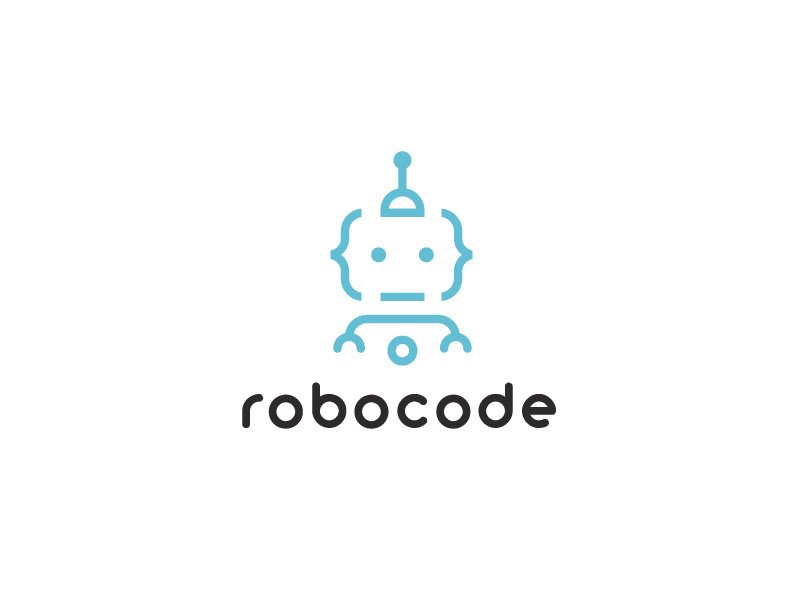 Robotic logo by Lzlo on Dribbble