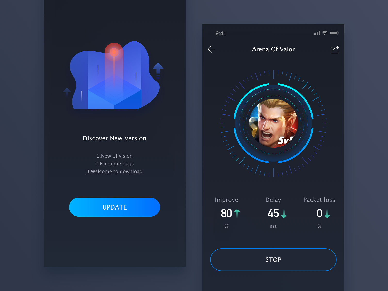 Game accelerator by Miyiyi on Dribbble