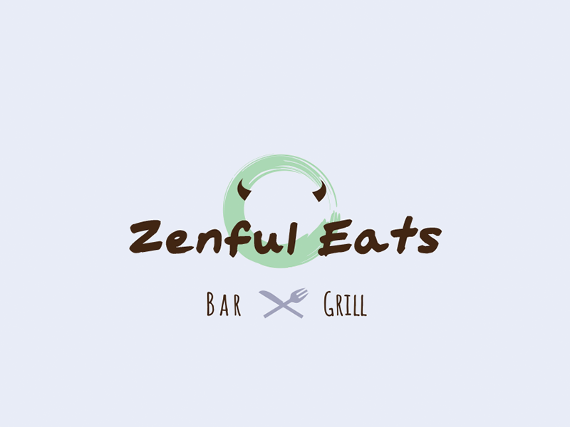 Zenful Eats concept logo by Diana Rebollar on Dribbble