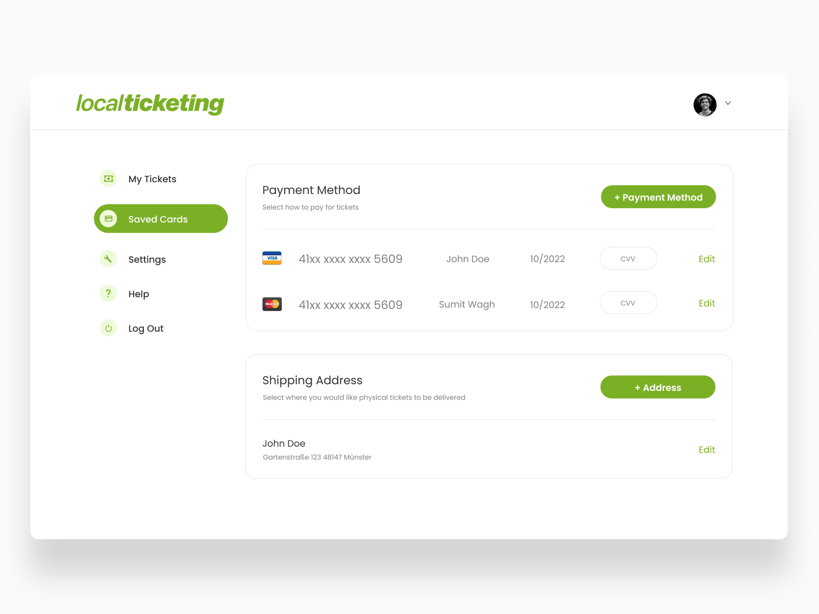 Saved Cards by Sumit Wagh on Dribbble