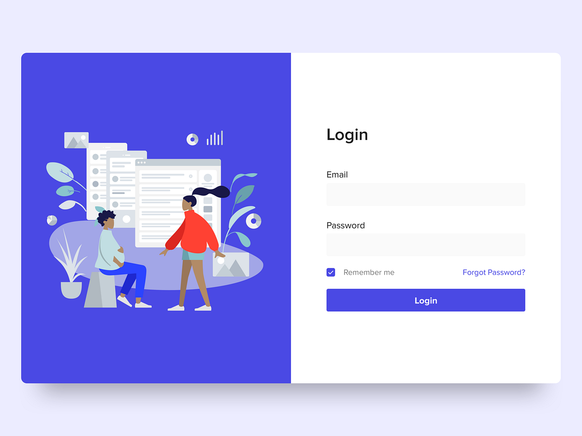 Login Form by Sumit Wagh on Dribbble