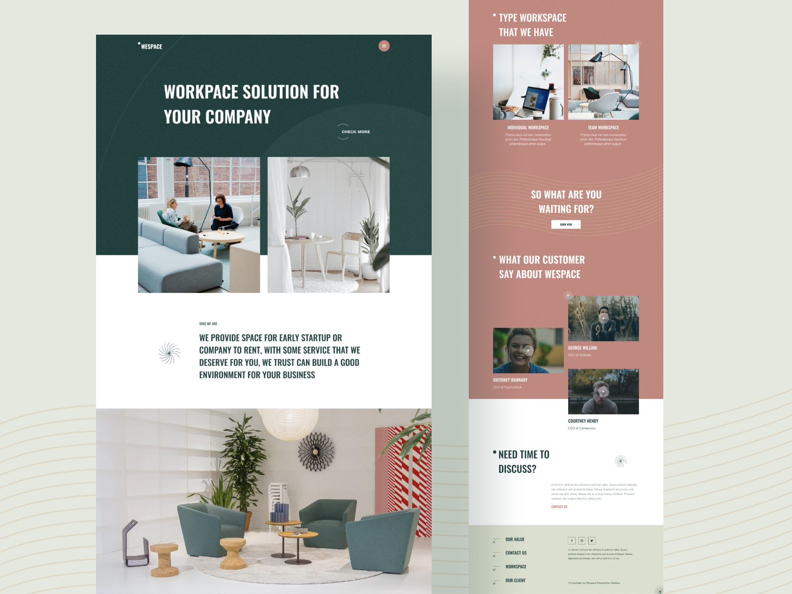 UI Exploration | Wespace Website by Dicky Indrayan for One Week Wonders ...